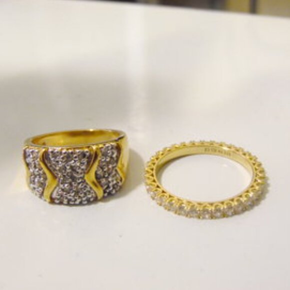 Technibond | Jewelry | Technibond Pave Diamond Accent Band Ring ...